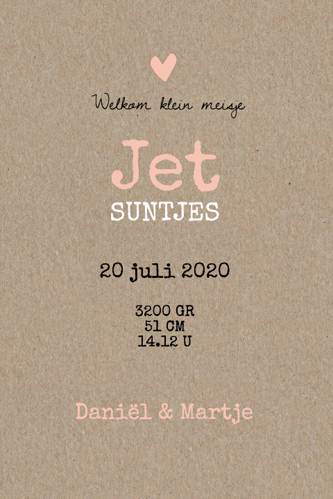 Unieke geboortekaartjes met de hand getekend | MIJKSJE.NL